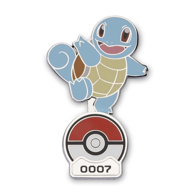 Pokémon Gallery Pins: Squirtle Standing Pin | Pokémon Center Canada ...