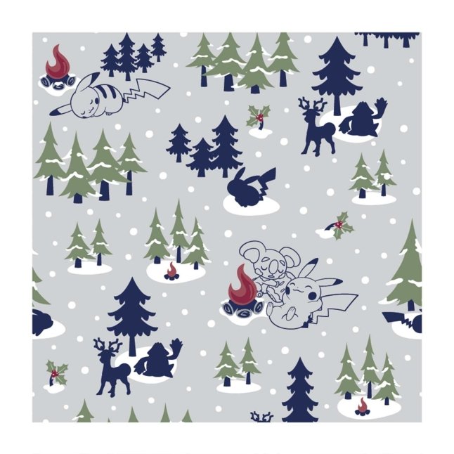 Snowy Silver Forest Hooded One Piece Pajamas Adult Pokémon Center
