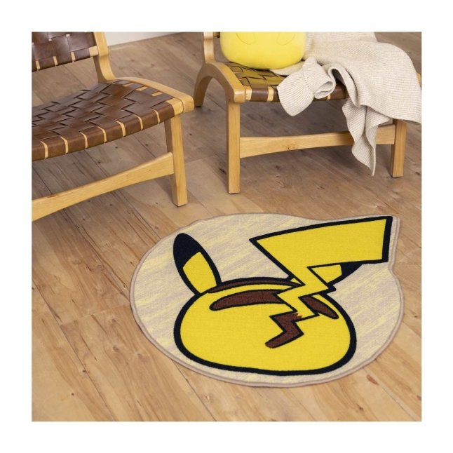 Pikachu Pokémon Home Accents Gray Accent Rug | Pokémon Center Official Site