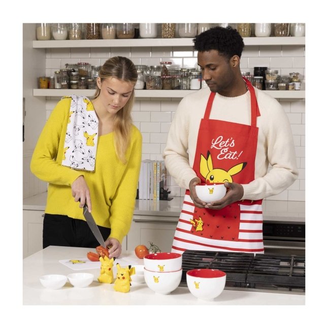 Pikachu Everyday Fun Kitchen Bowls (4-Pack) | Pokémon Center UK ...