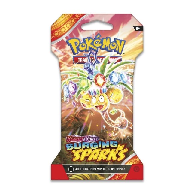 Pokémon TCG: Scarlet & Violet-Surging Sparks Sleeved Booster Pack (10 ...