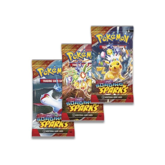 Pokémon TCG: Scarlet & Violet-Surging Sparks 3 Booster Packs & Zapdos ...