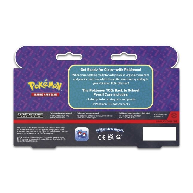 Pokémon TCG: Back to School Pencil Case (2024) | Pokémon Center ...