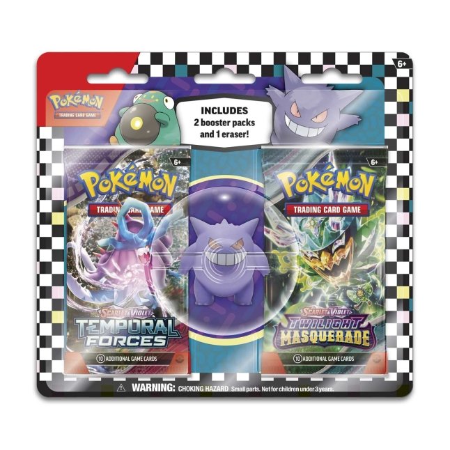 Pokémon TCG: 2 Booster Packs & Gengar Eraser | Pokémon Center Official Site
