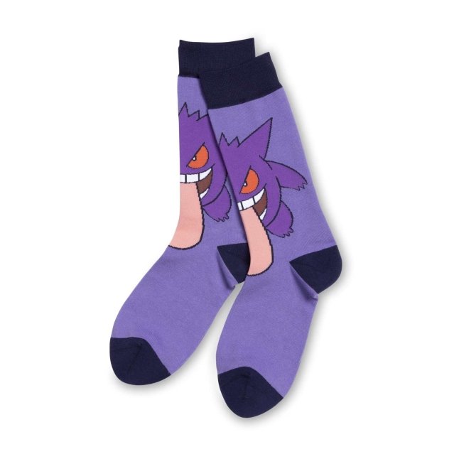 Ghoulish Gengar Crew Socks (One Size-Adult) | Pokémon Center Official Site