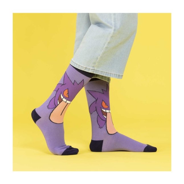 Ghoulish Gengar Crew Socks (One Size-Adult) | Pokémon Center UK ...