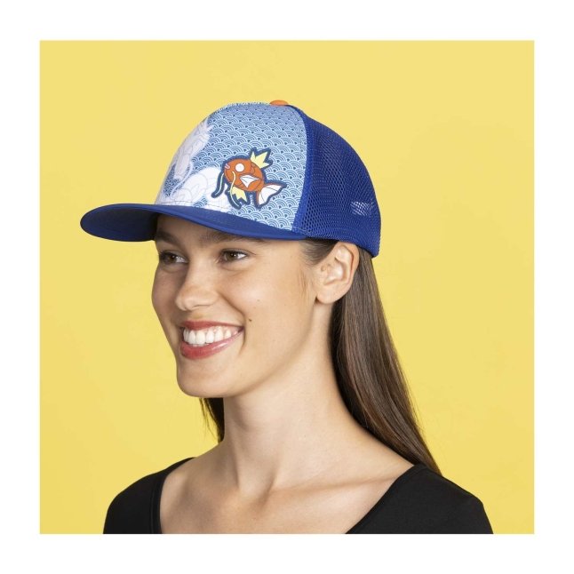 Magikarp & Gyarados Waves Snapback Hat (One Size-Adult) | Pokémon ...