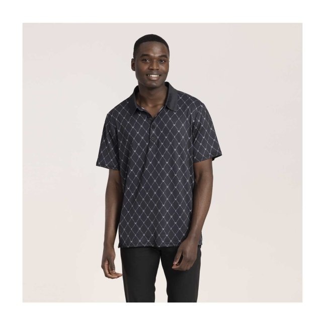 Pikachu Pokémon Clubhouse Black Polo Shirt - Men | Pokémon Center ...