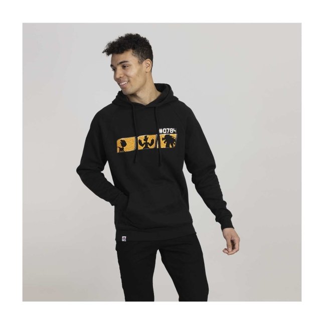 Kommo-o Powerhouse Pokémon Sleek Black Pullover Hoodie - Adult ...