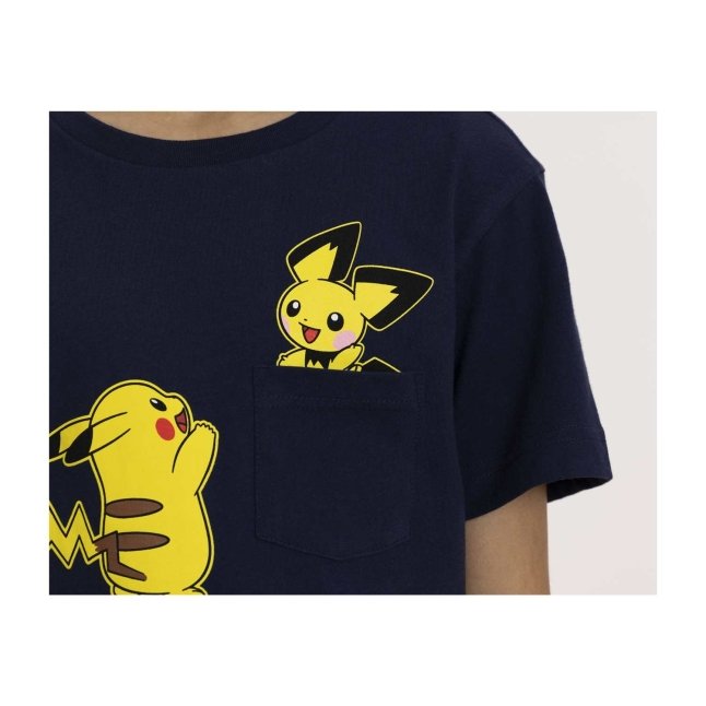 Pikachu & Pichu Peek-a-Pokémon Pocket T-Shirt - Youth | Pokémon Center ...