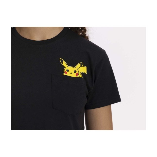Pikachu Peek-a-Pokémon Pocket Crop T-Shirt - Women | Pokémon Center ...