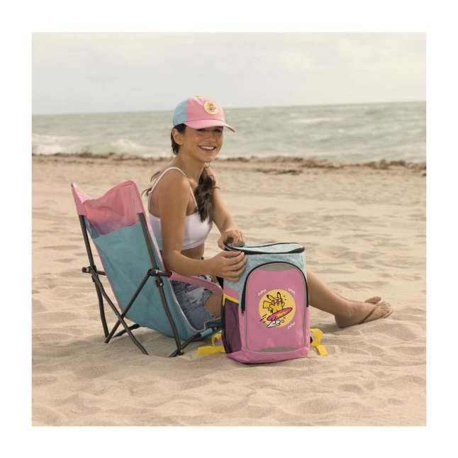 Pikachu Pokémon Lazy Summer Pink & Blue Low-Back Chair | Pokémon Center ...