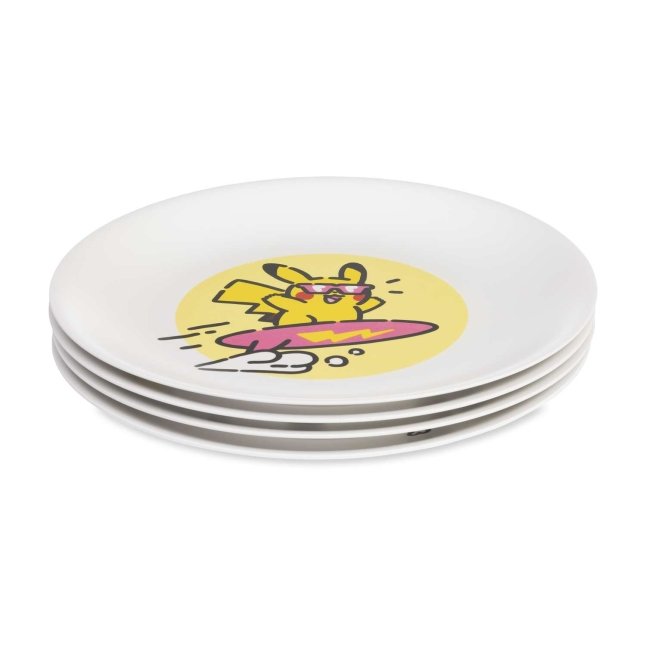 Pokémon Lazy Summer Plates (4-Pack) | Pokémon Center Official Site