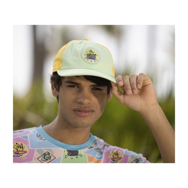 Lechonk & Smoliv Pokémon Lazy Summer Green & Yellow Hat (One Size-Adult ...