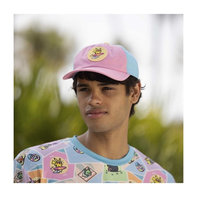 Pikachu Pokémon Lazy Summer Pink & Blue Hat (One Size-Adult) | Pokémon ...