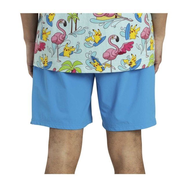 Pikachu Pokémon Tropical Blue Shorts - Men | Pokémon Center UK Official ...