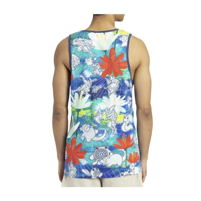 Sunlit Marsh Pokémon Tropical Fitted Tank Top - Men | Pokémon Center ...