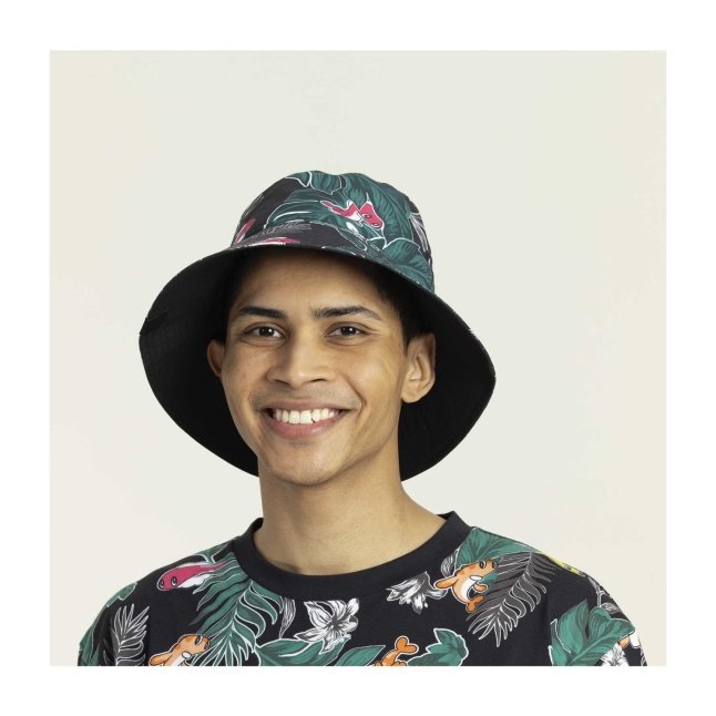 Friends & Fronds Pokémon Tropical Bucket Hat (One Size-Adult) | Pokémon ...