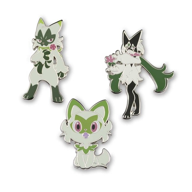 Sprigatito Floragato And Meowscarada Pokémon Pins 3 Pack Pokémon