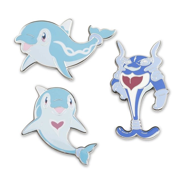 Three-Pin Set: Finizen, Palafin & Palafin (Hero Form) Pokémon Pins ...