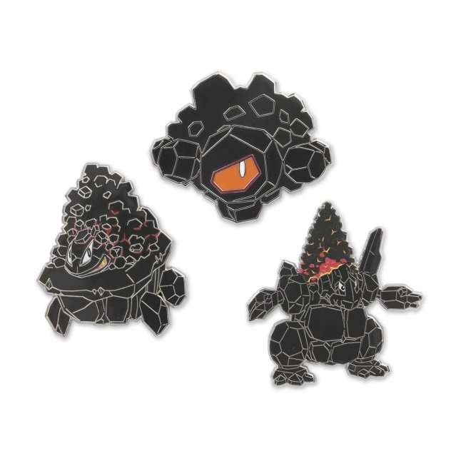 Rolycoly, Carkol & Coalossal Pokémon Pins (3-Pack) | Pokémon Center UK ...