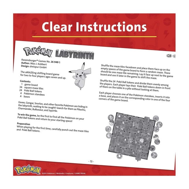 Pokémon Labyrinth Board Game by Ravensburger | Pokémon Center UK ...