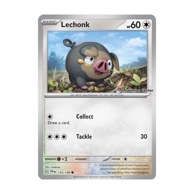Lechonk Promo Card | Pokémon Center Official Site