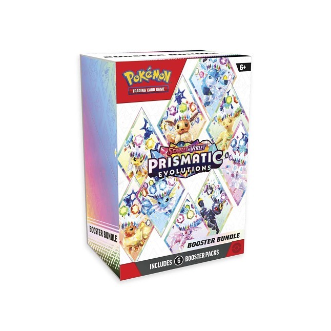 Pokémon TCG: Scarlet & Violet-Prismatic Evolutions Booster Bundle (6 Packs) | Pokémon Center UK ...