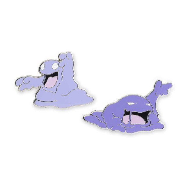 Grimer & Muk Pokémon Pins (2-Pack) | Pokémon Center Canada Official Site