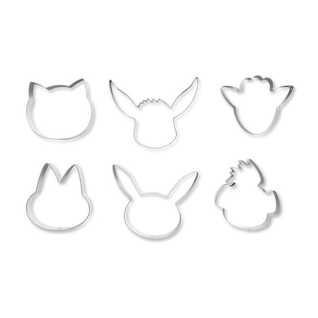 Pokémon Kitchen Cookie Cutters (6-Pack) | Pokémon Center Canada ...