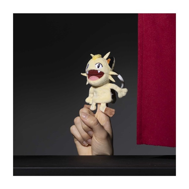 Pokémon Theater: Meowth Plush Finger Puppet | Pokémon Center Official Site