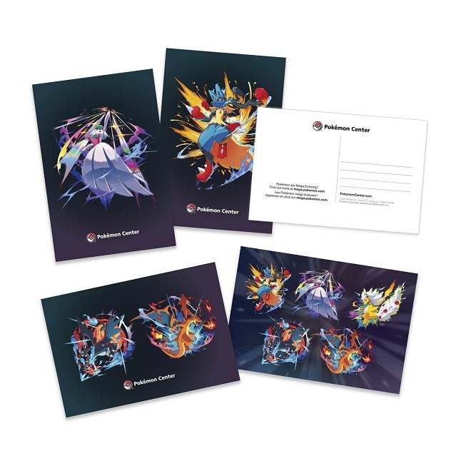 2025 Mega Evolution Postcards (4-Pack) | Pokémon Center Official Site