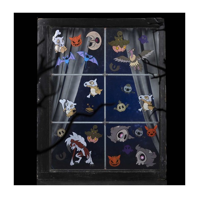 Pokémon Halloween Window Clings (5-Pack) | Pokémon Center Official Site