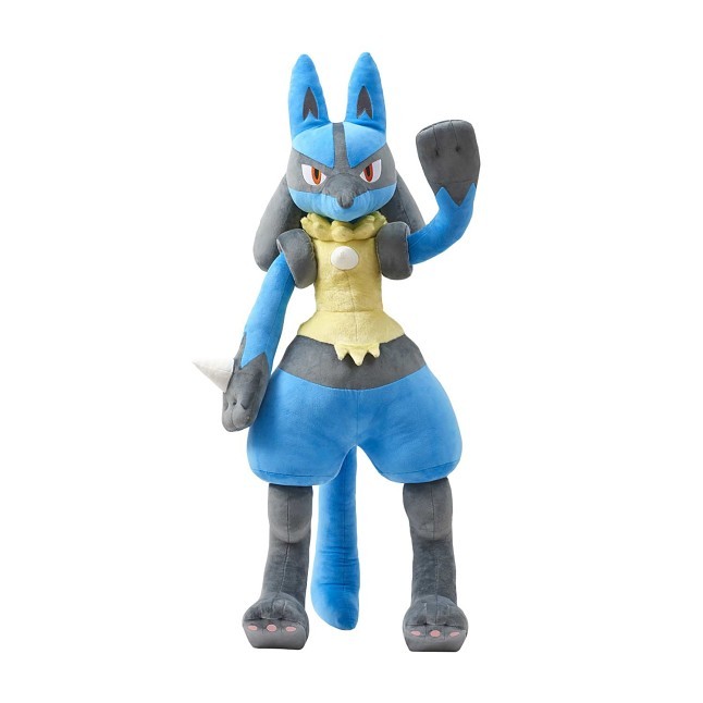 Lucario Pokédex-Size Poké Plush - 47 ¼ In. | Pokémon Center Official Site