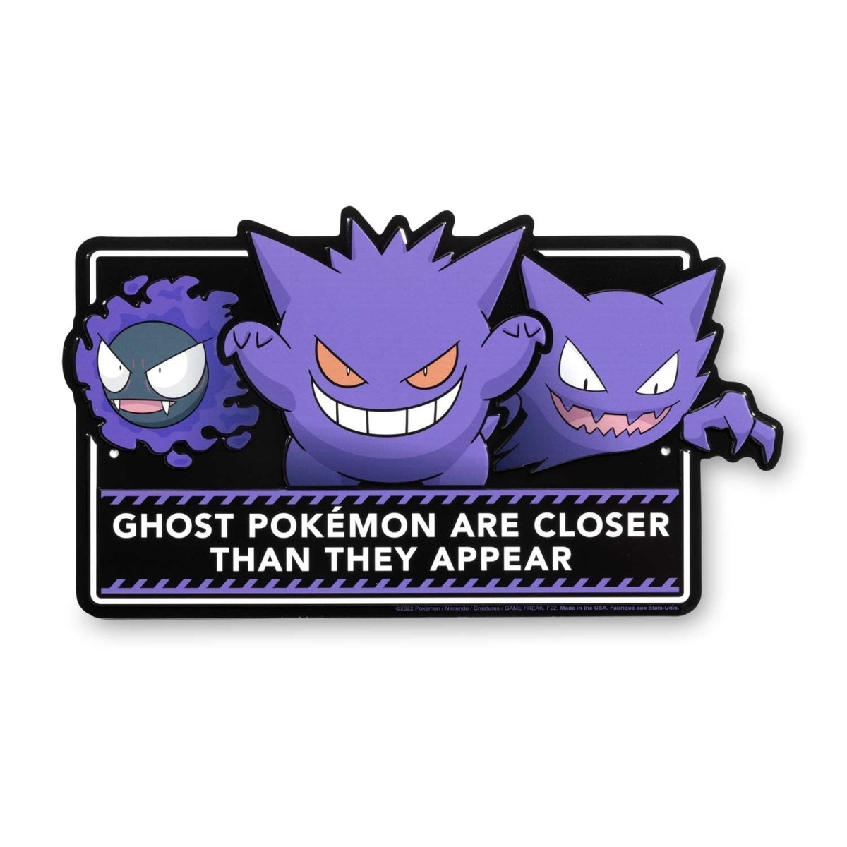 Gastly, Haunter & Gengar Metal Sign Bundle | Pokémon Center Canada ...