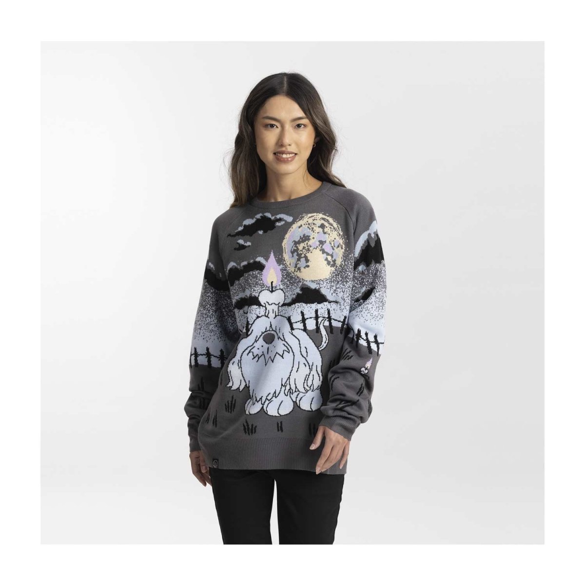 Greavard Pokémon Halloween Knit Sweater - Adult | Pokémon Center UK ...