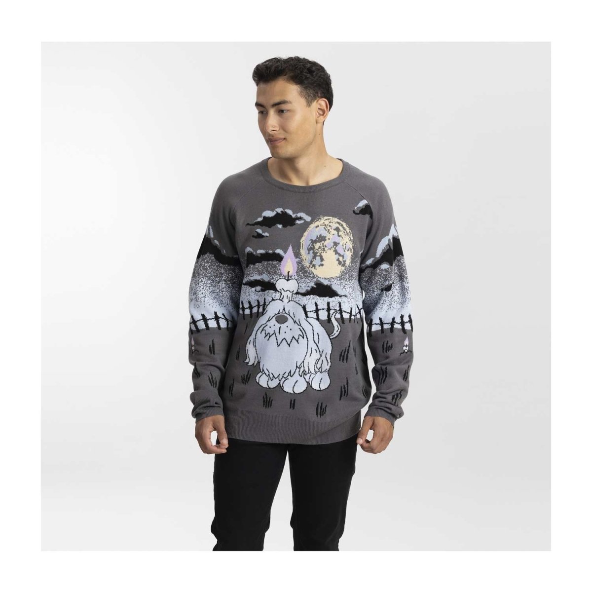 Greavard Pokémon Halloween Knit Sweater - Adult | Pokémon Center UK ...
