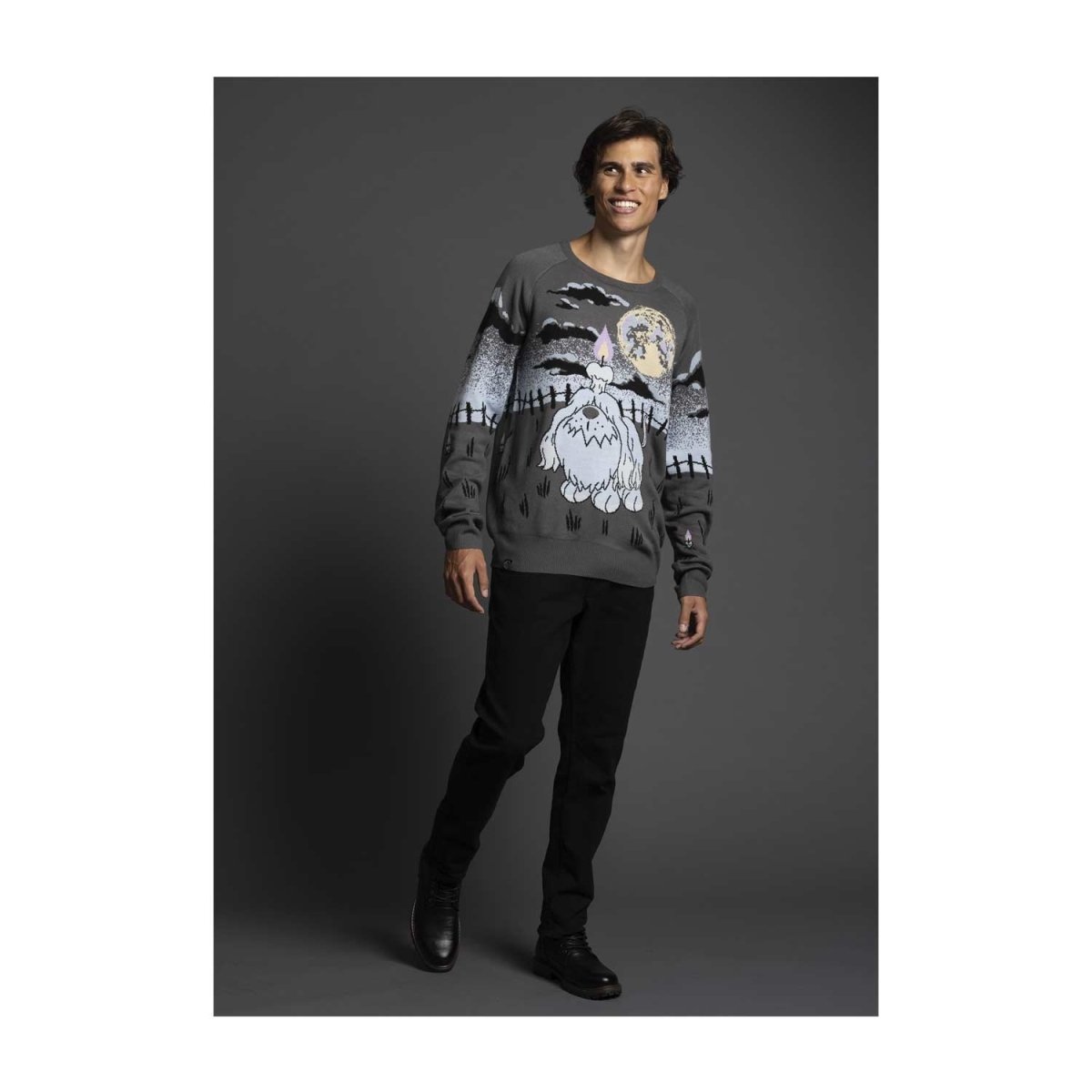 Greavard Pokémon Halloween Knit Sweater - Adult | Pokémon Center UK ...