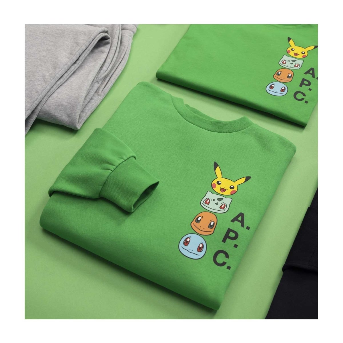 Pokémon × A.P.C.: Green The Portrait Sweatshirt - Women | Pokémon ...