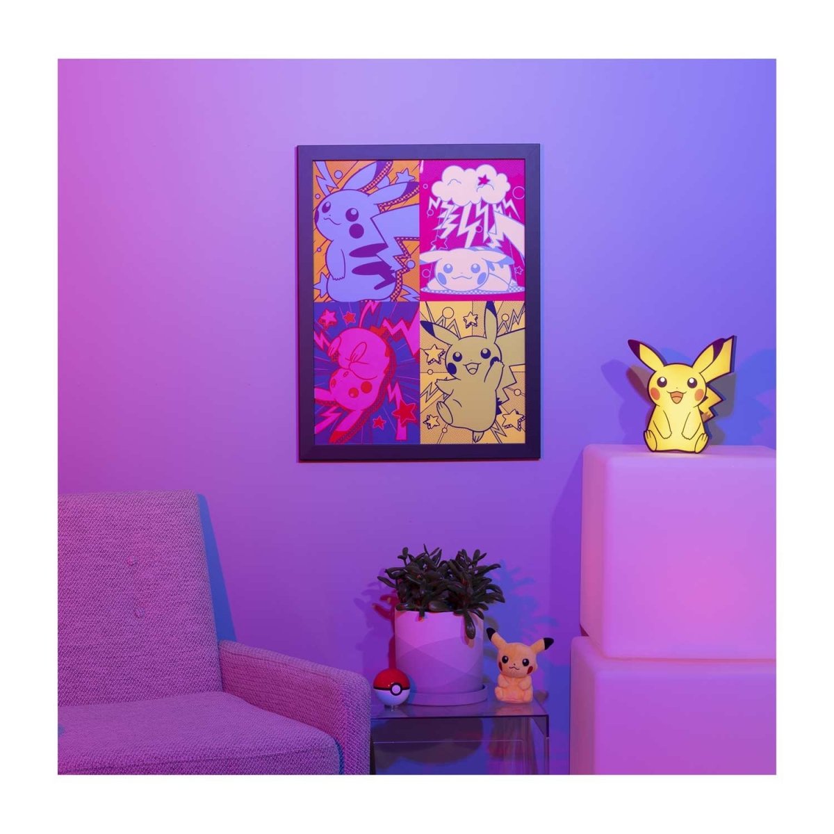 Pikachu Pop Framed Poster | Pokémon Center UK Official Site