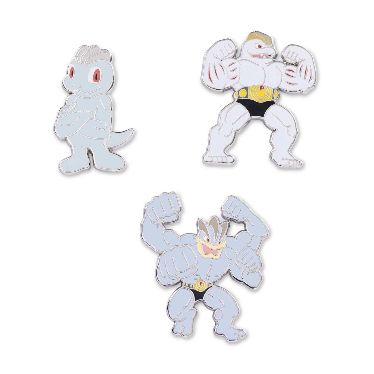 Machop, Machoke & Machamp Pokémon Pins (3-Pack) | Pokémon Center ...