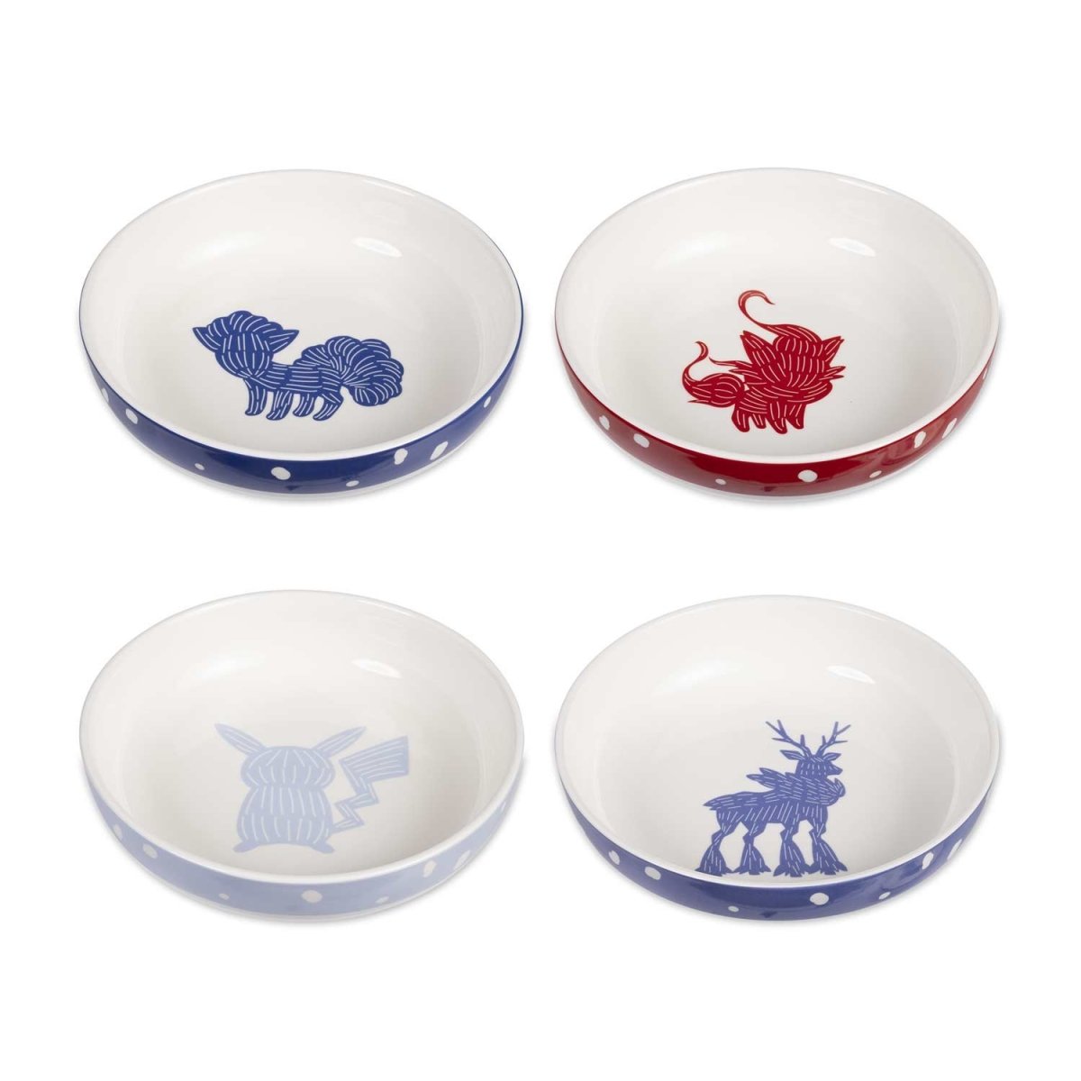 Pokémon Winter Woodland Pasta Bowls (4-Pack) | Pokémon Center Official Site