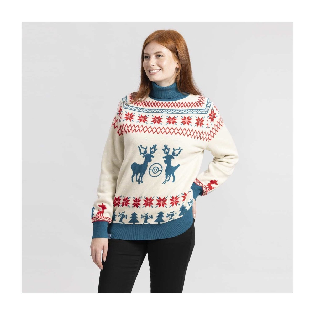 Forest Fair Isle Turtleneck Knit Sweater - Adult | Pokémon Center ...