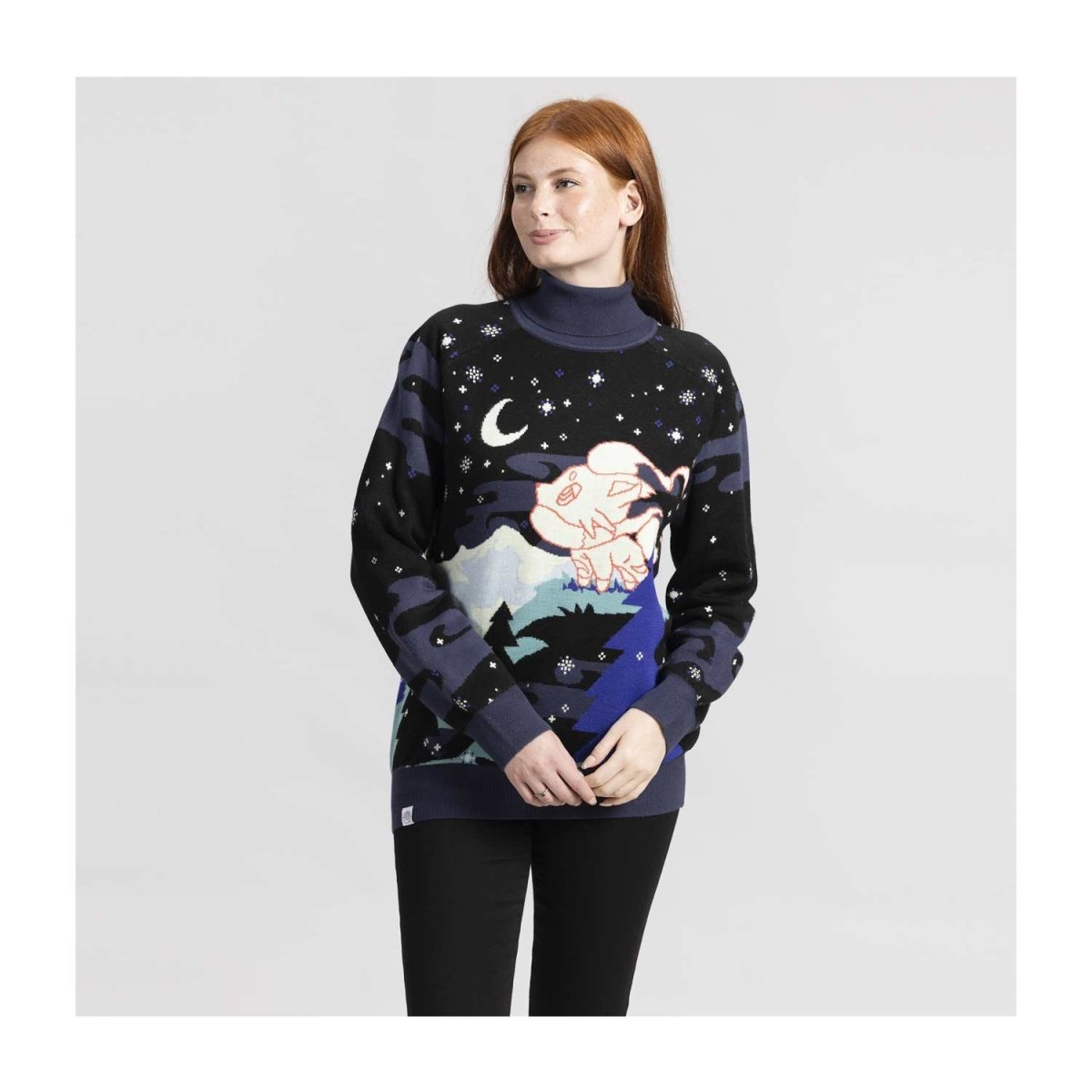 Hisuian Zorua Moonlight Turtleneck Knit Sweater - Adult | Pokémon ...