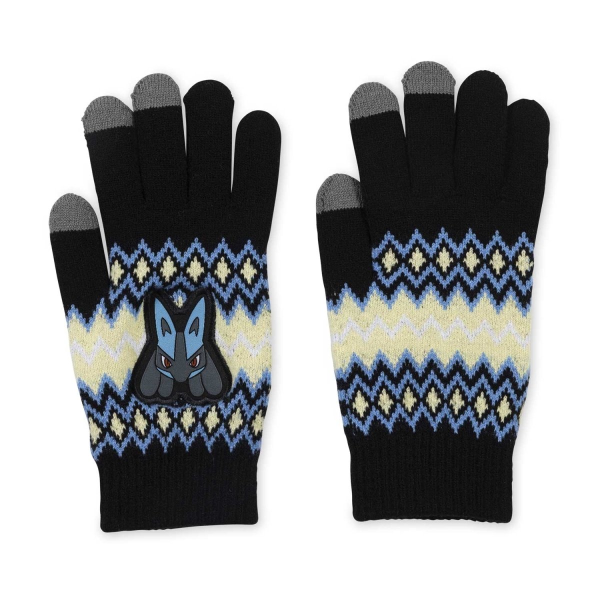Lucario Geometric Touch Screen Gloves (One Size-Adult) | Pokémon Center ...