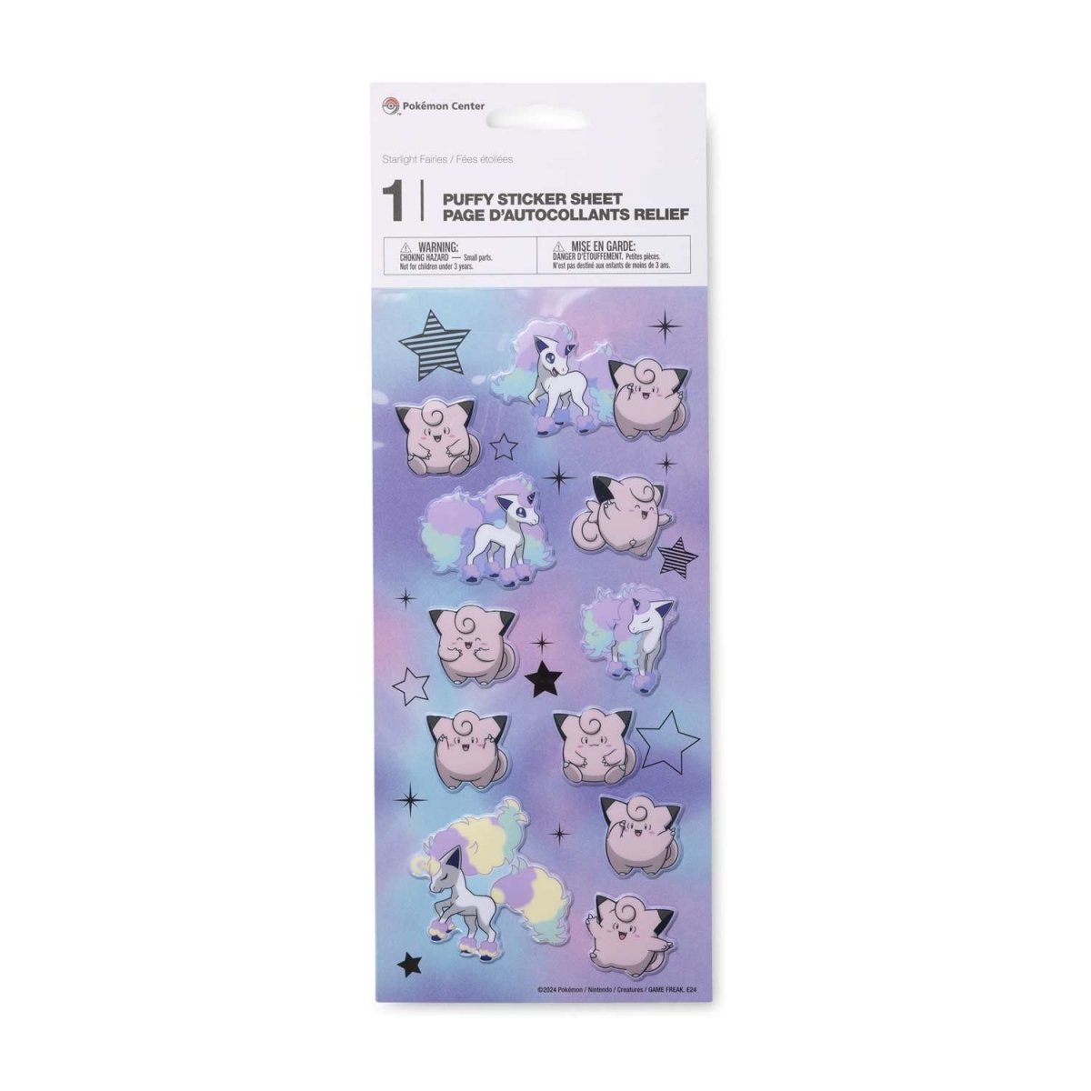 Starlight Fairies Puffy Sticker Sheet | Pokémon Center UK Official Site