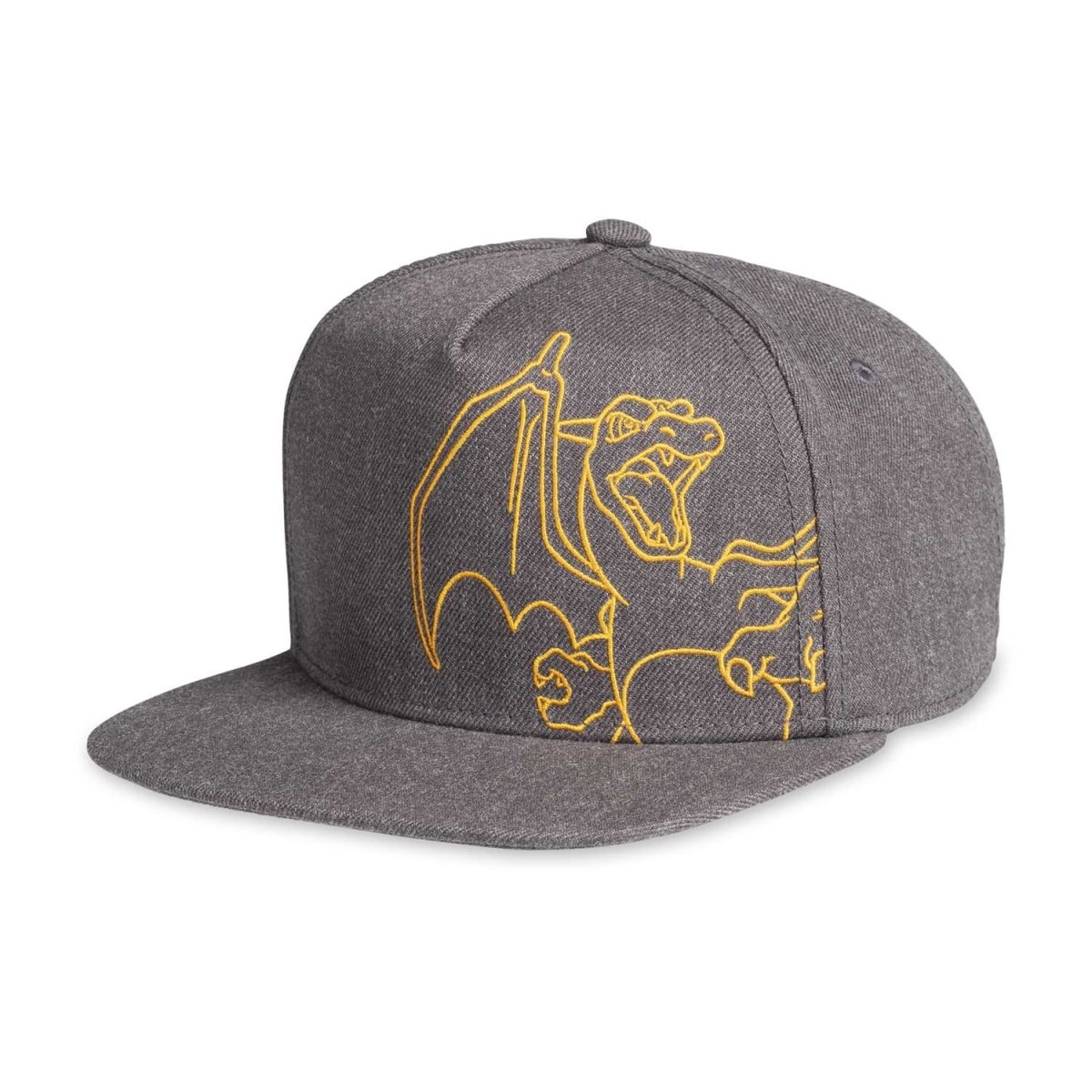 Charizard Charcoal Flat-Bill Hat (One Size-Adult) | Pokémon Center ...