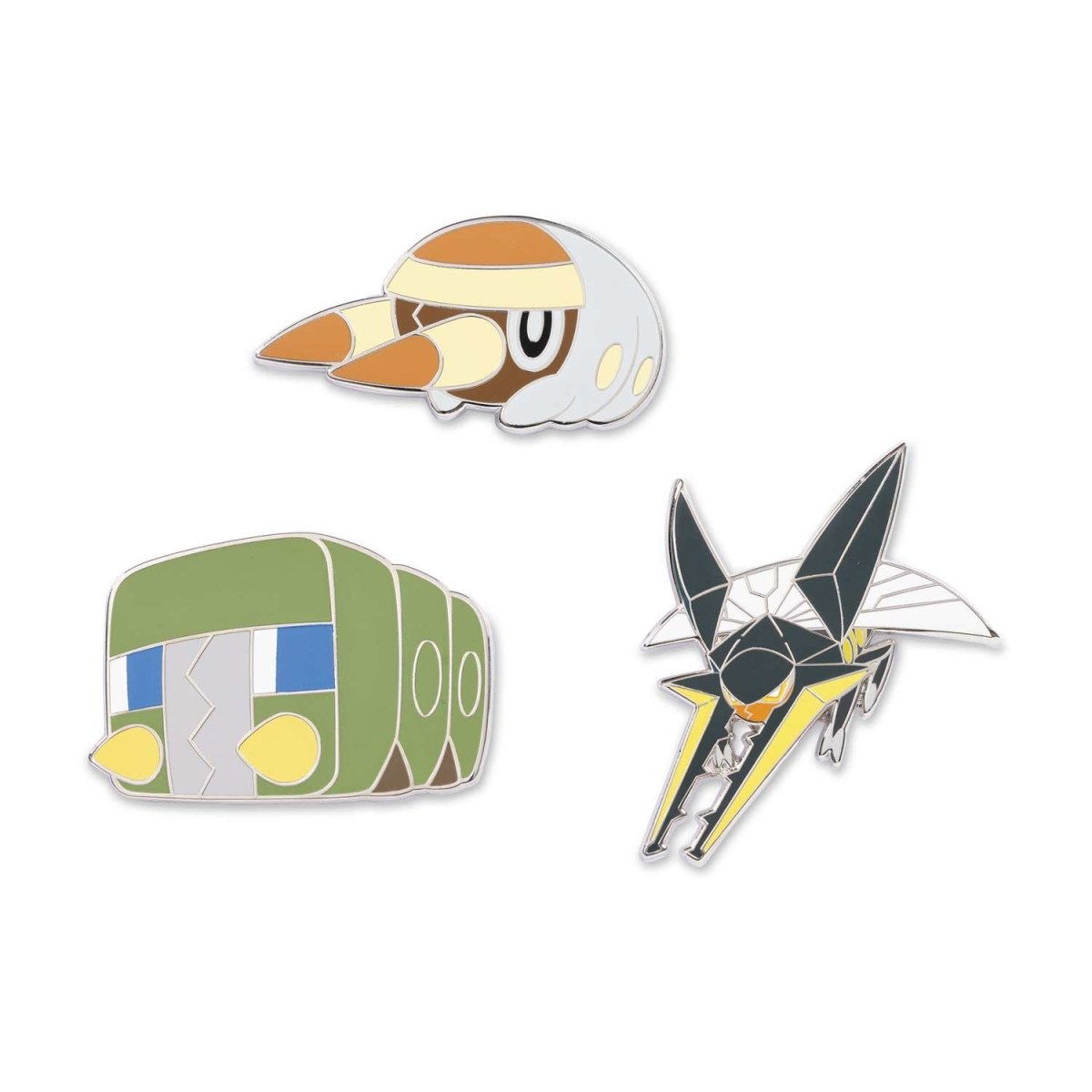 Grubbin, Charjabug & Vikavolt Pokémon Pins (3-Pack) | Pokémon Center ...