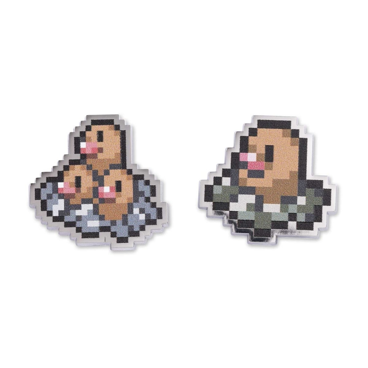 Diglett & Dugtrio Pokémon Pixel Pins (2-Pack) | Pokémon Center ...