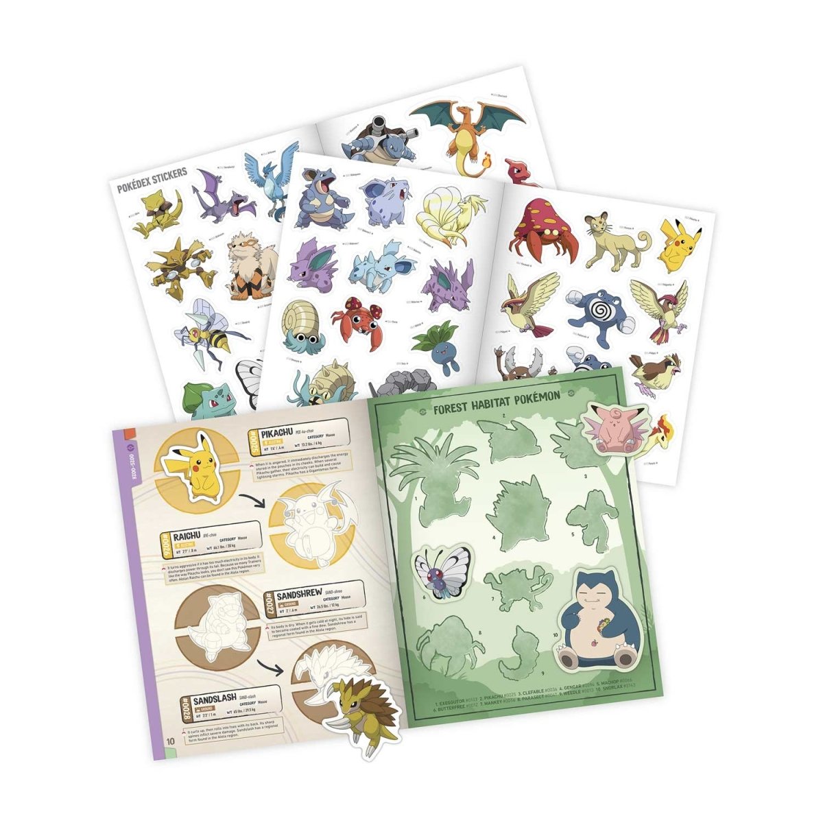 Pokémon: The Official Sticker Book of the Kanto Region | Pokémon Center ...